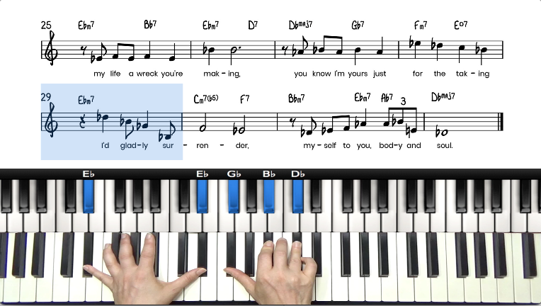 Body & Soul Vocal Arrangement For Piano | Accompanying Singers & Vocalists