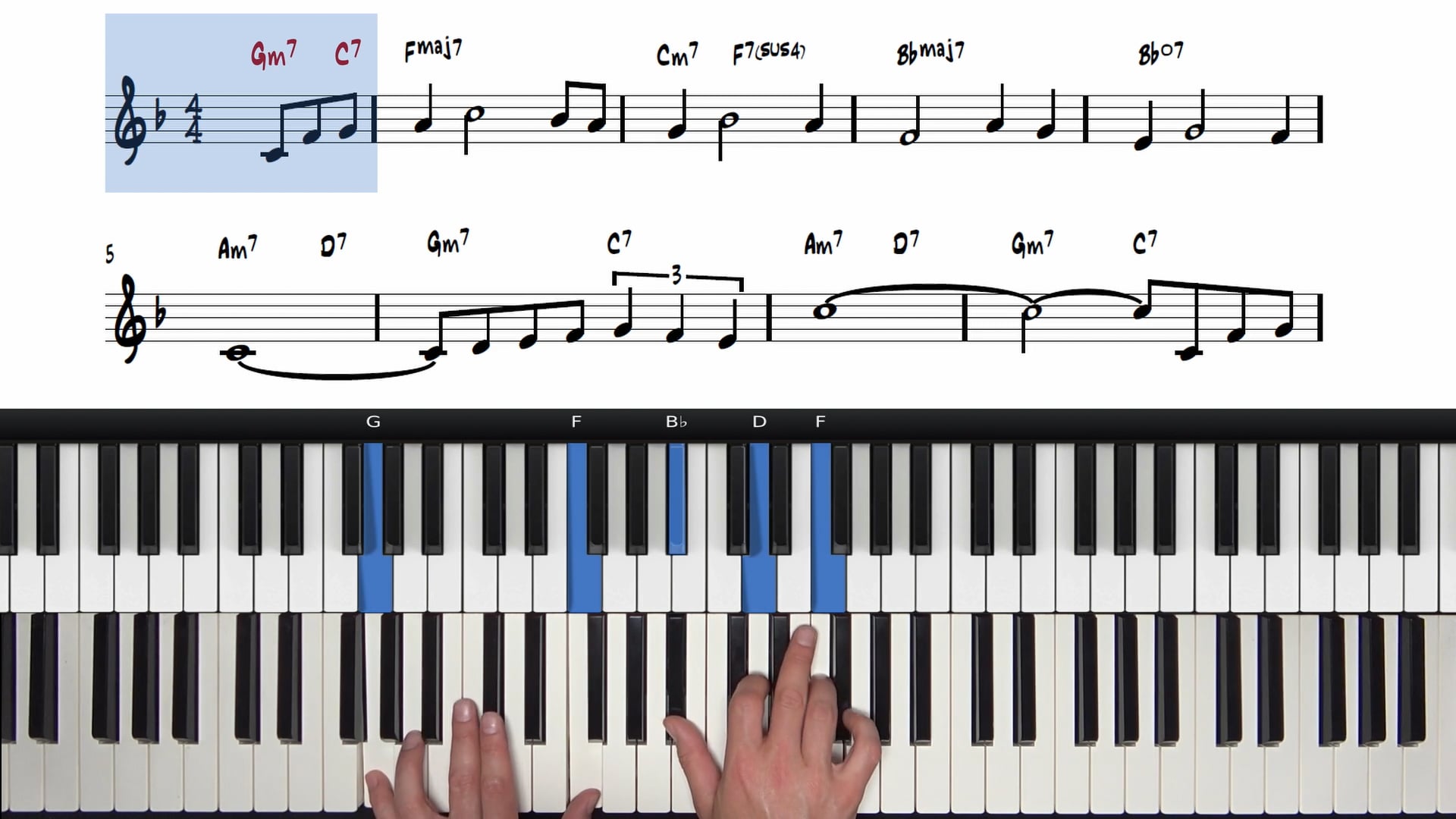 Harmonising The Melody Using 3rd Intervals & Triads