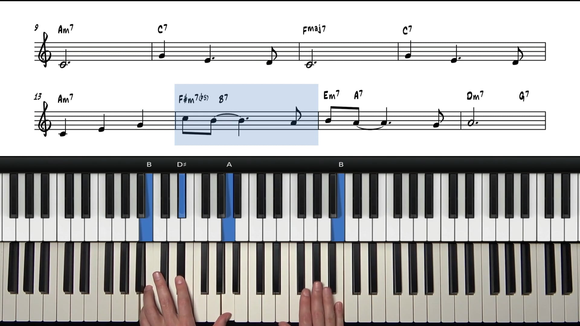 "Moon River" C Section - How To Read Lead Sheets For Jazz Piano